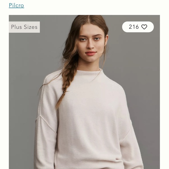 Pilcro | Sweaters | The Alani Cashmere Mockneck Wedge Sweater By Pilcro ...